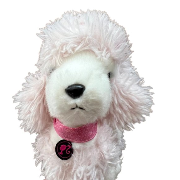 Barbie | Toys | Barbie Poodle Plush Bow Blue Eyes Fuzzy Furry Black ...